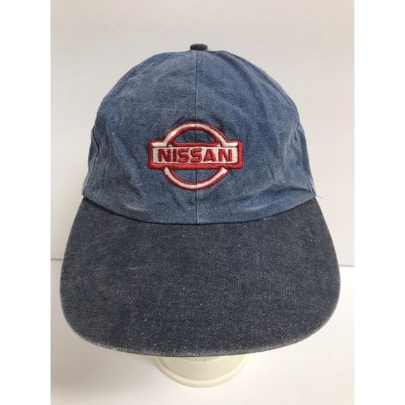 Unbranded | Accessories | Vintage Nissan Baseball Cap Hat Blue Gray ...